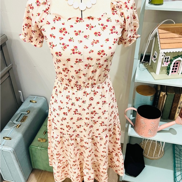 Monteau | Dresses | Monteau Pink Floral Dress | Poshmark